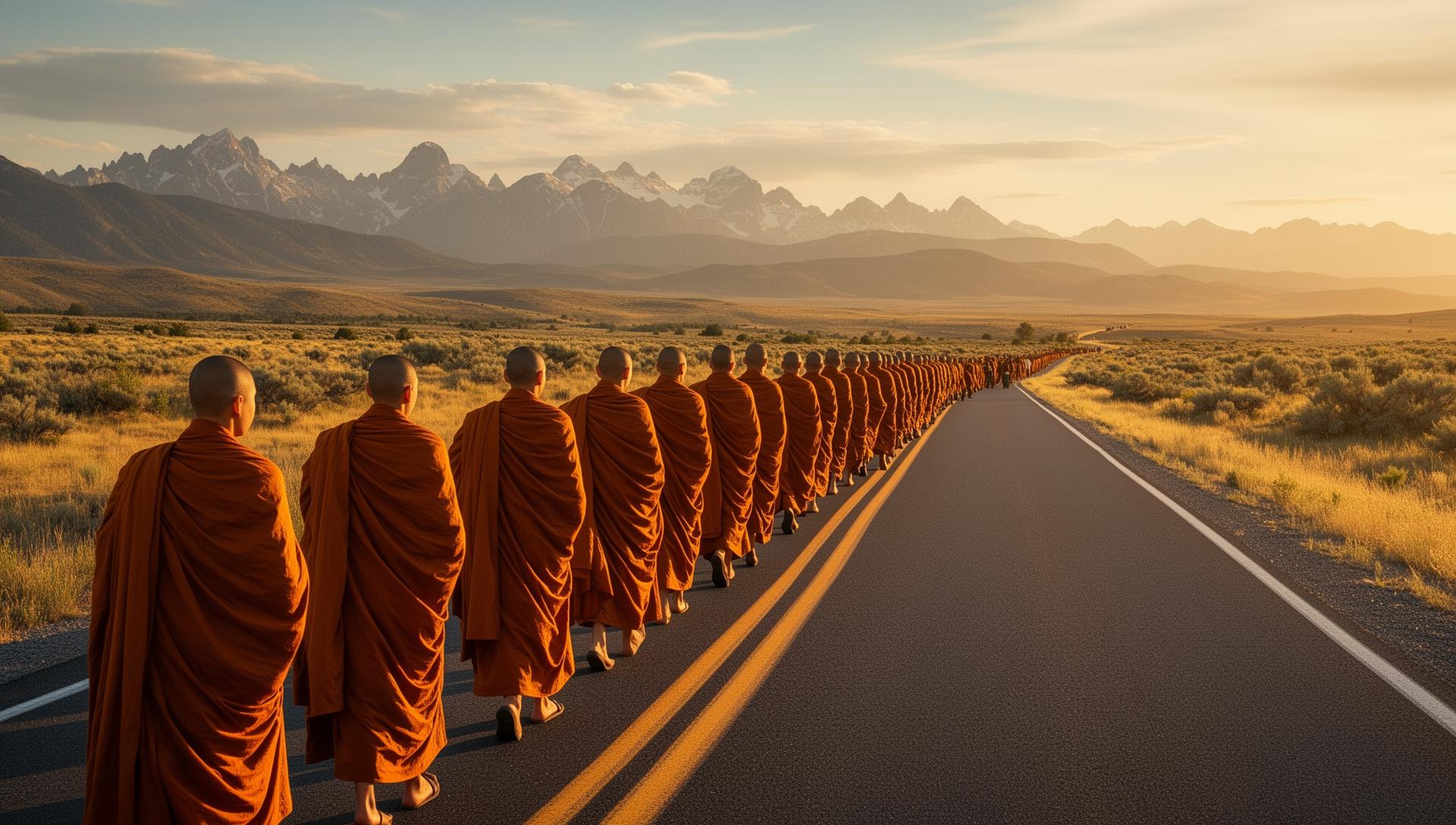 Walking Monks | Buddhist Monks Walking for Peace Across America